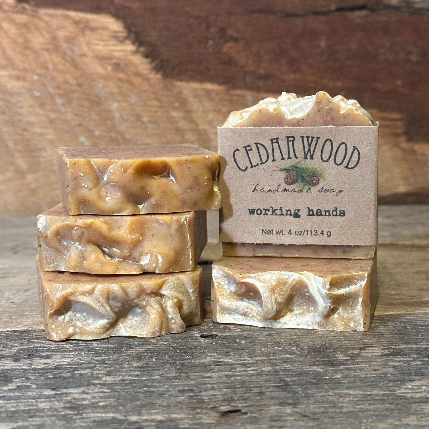 Working Hands hand soap bar– Cedarwood Soap